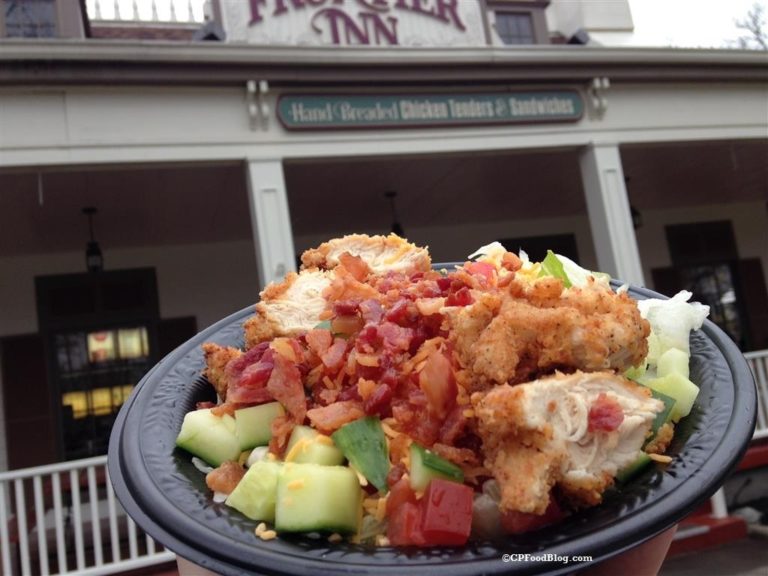 Review: Cedar Point Frontier Inn Crispy BLT Chicken Salad - FUN Food Blog