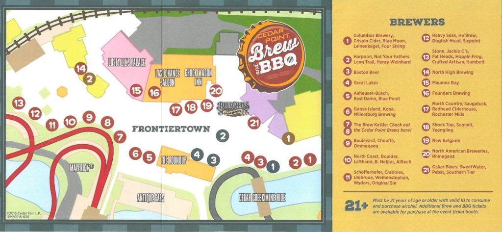 Review 2016 Cedar Point Brew & BBQ Food - FUN Food Blog
